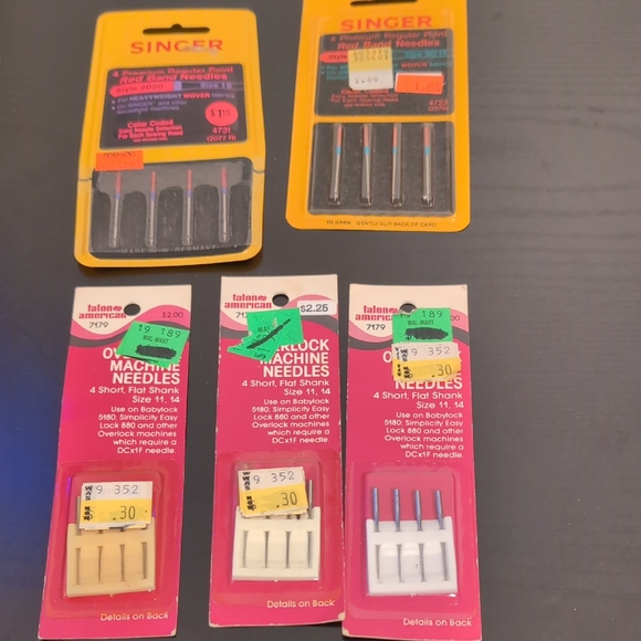 Singer | Office | Singer And Talon America Needles Set Of 5 West ...